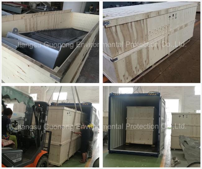 0.37 - 1.5kw Mechanical Bar Screen / Bar Rack Water Treatment SS Material
