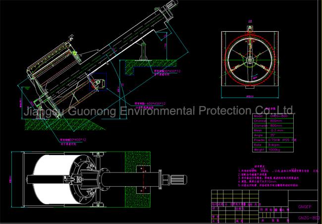 Solid Liquid Separation Rotary Drum Screen / Stainless Steel Drum ...