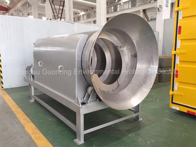 Water Filter Internal Fed Rotary Drum Filter / Solid Liquid Separator
