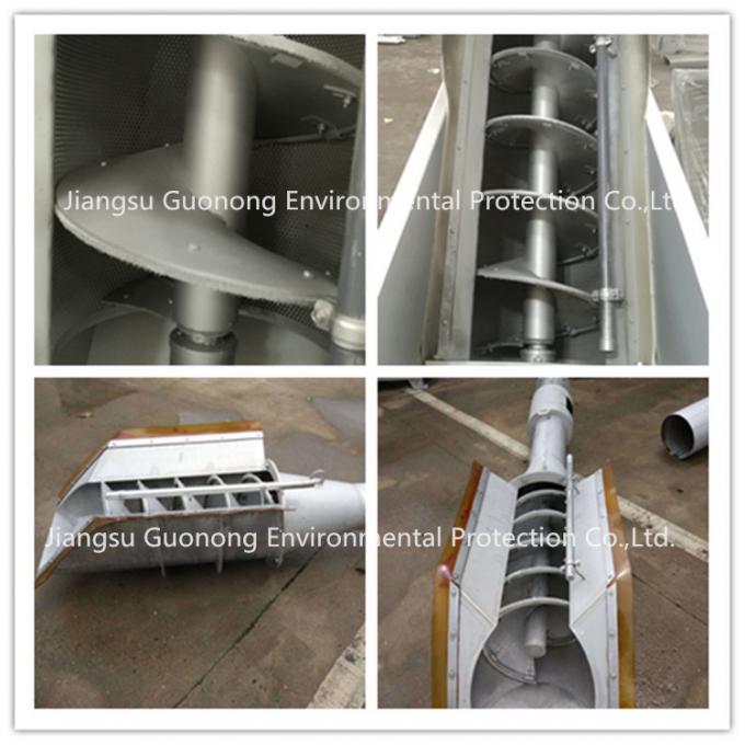 1.1KW No Jamming Shaftless Perforated Inlet Wastewater Screw Screen
