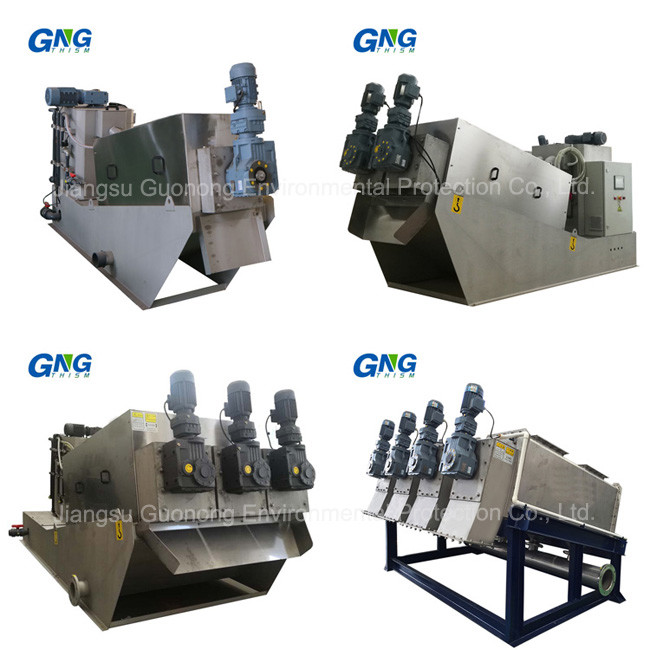Solid Liquid Separation Volute Sludge Dewatering Machine / Sluge ...